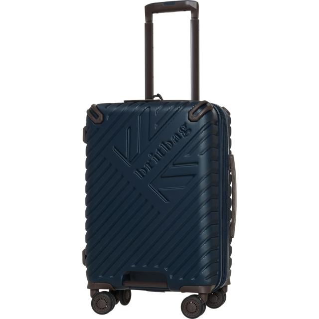 (取寄) ブリットバッグ 21インチ キャリーオン スピナー スーツケース - ハードサイド, エクスパンダブル, ブルーベリー BritBag 21” Glentress Carry-On Spinner Suitcase - Hardside, Expandable, Blueberry  Blueberry
