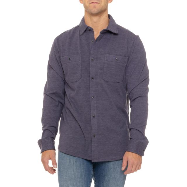 (取寄) クイックシルバー フリー ニット ボタンアップ シャツ - ロング スリーブ Quiksilver Free Knit Button-Up Shirt - Long Sleeve  Greystone