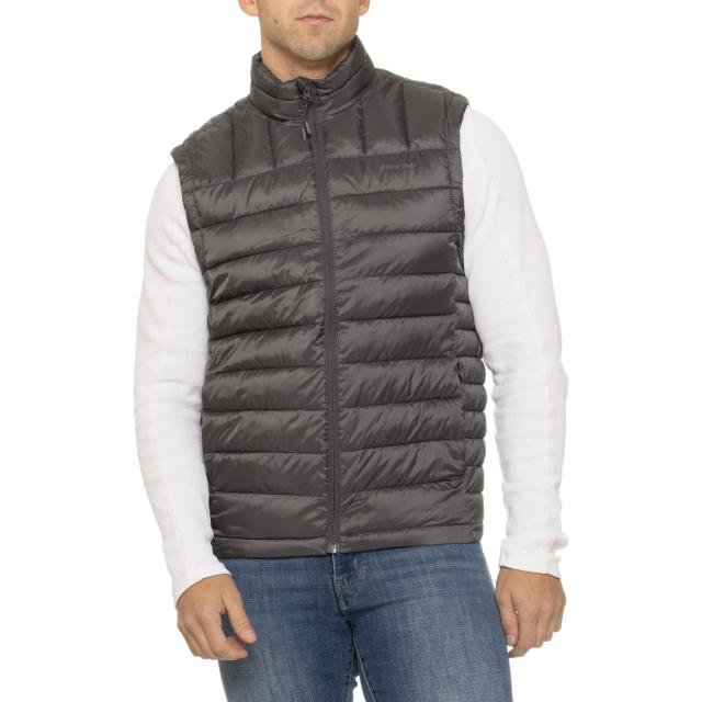 (取寄) ランズエンド パッカブル パファー ベスト - インサレーテッド Lands' End Packable Puffer Vest - Insulated Charcoal
