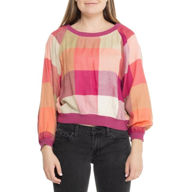 (取寄) フリーピープル シュガー クッキー フランネル シャツ - ロング スリーブ Free People Sugar Cookie Flannel Shirt - Long Sleeve  Pink Combo