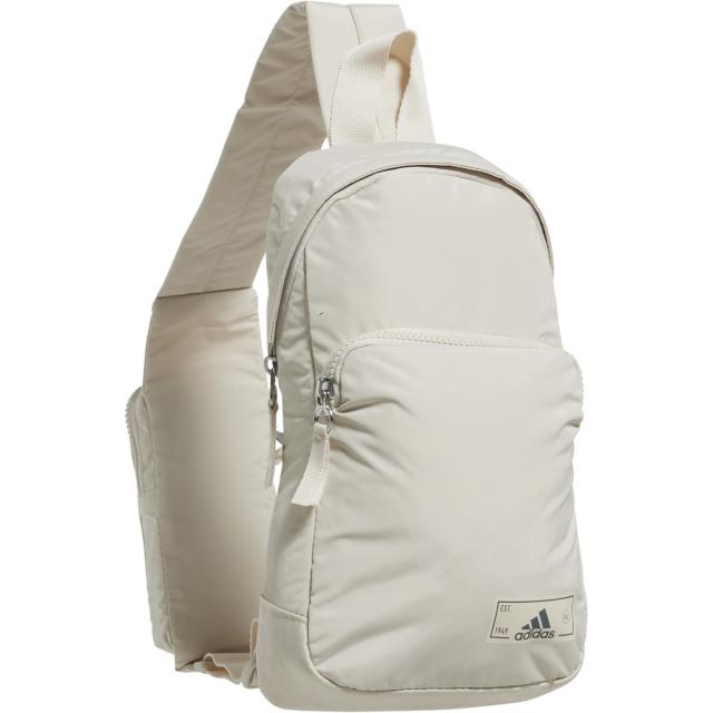 (取寄) アディダス エッセンシャル 2 スリング クロスボディ バッグ adidas Essentials 2 Sling Crossbody Bag  Alumina Beige/Grey Four