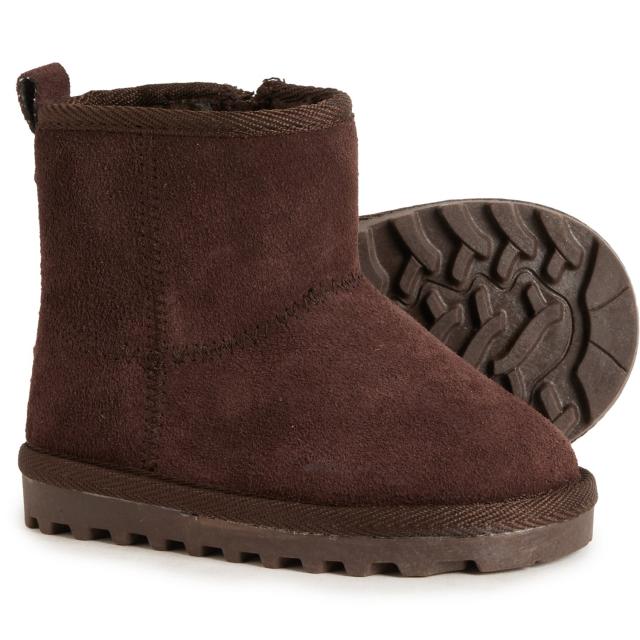 (取寄) ベアパウベイビー トドラー ガールズ フェイク-シアリング ブーツ - スエード Bearpaw Baby Toddler Girls Faux-Shearling Boots - Suede  Chocolate