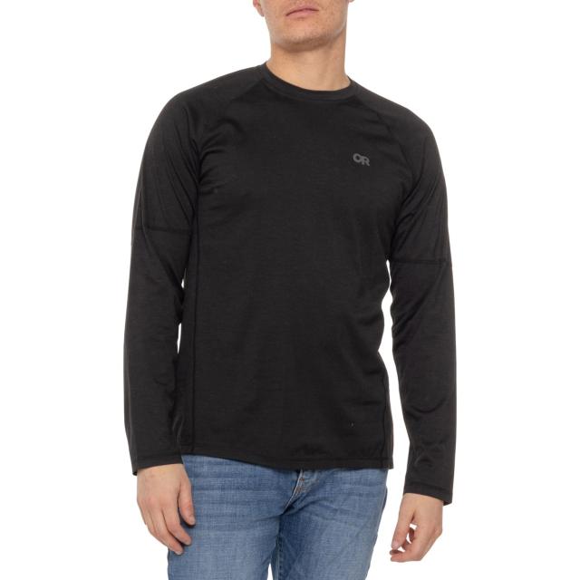 (取寄) アウトドア リサーチ アルパイン オンセット 150 ベース レイヤー トップ - メリノ ウール, ロング スリーブ Outdoor Research Alpine Onset 150 Base Layer Top - Merino Wool, Long Sleeve  Black