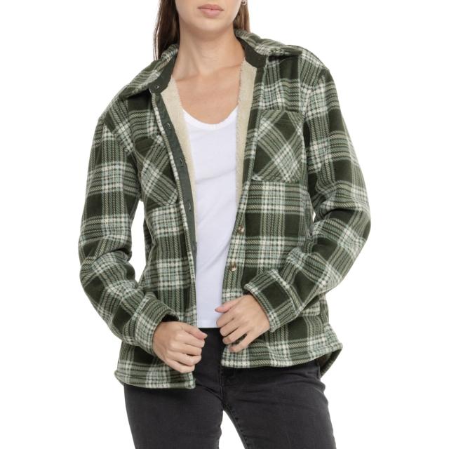 (取寄) HFX フォー シャルパラインド フリース シャケット HFX Faux Sherpa-Lined Fleece Shacket  Olive