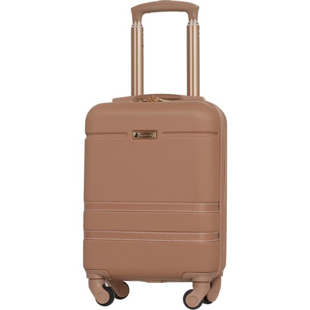 (取寄) ロンドン フォグ 16インチ アンダーシーター キャリーオン スピナー スーツケース - ハードサイド, London Fog 16” Southgate Underseater Carry-On Spinner Suitcase - Hardside, Sand-Sand  White/Sand