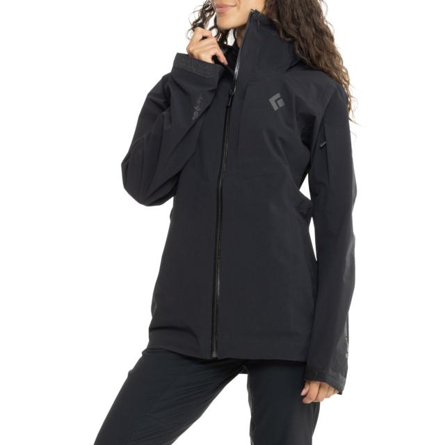 (取寄) ブラックダイヤモンド リーコン ストレッチ スキー シェル ジャケット - ウォータープルーフ, レコ  Recon Stretch Ski Shell Jacket - Waterproof, RECCO  Black