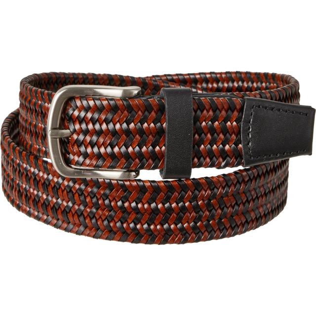 (取寄) ストレッチ-ウーブン ベルト - 34 ウム Will Leather Goods Stretch-Woven Belt - 34 mm  Brown/Black