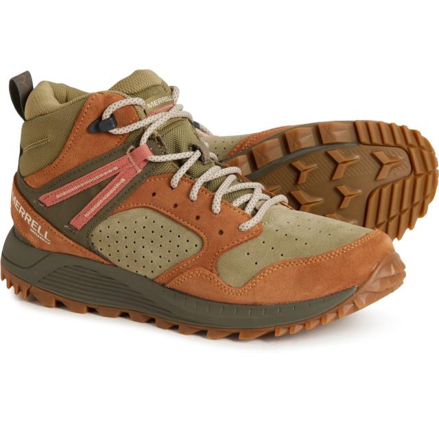 (取寄) メレル レディース ワイルドクロスウッド ミッド ハイキング ブーツ Merrell women Wildwood Mid Hiking Boots (For Women)  Forest