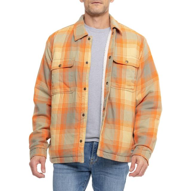 (取寄) マーモット リッジフィールド シャルパラインド フランネル シャツ ジャケット - スナップ フロント Marmot Ridgefield Sherpa-Lined Flannel Shirt Jacket - Snap Front Tangelo