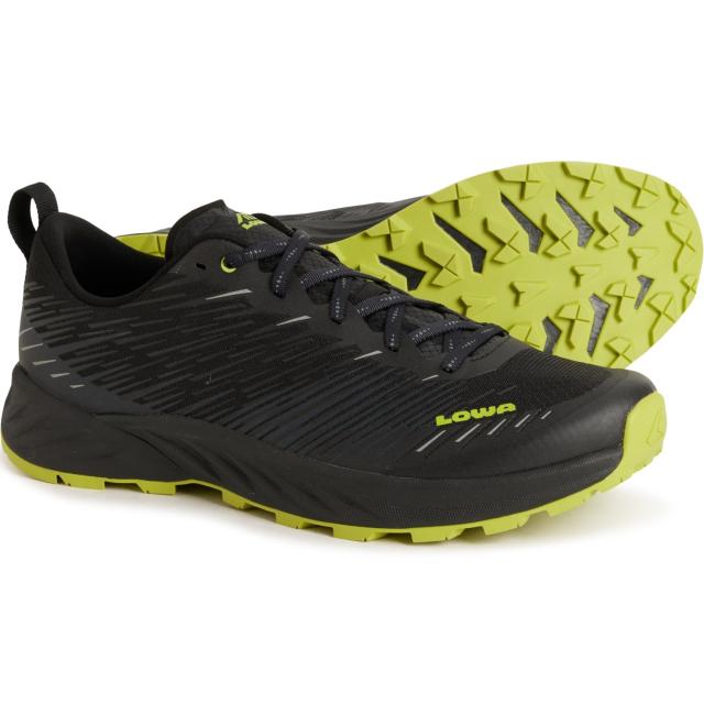 (取寄) ローバー メンズ アンプラックス ランニング シューズ Lowa men Amplux Running Shoes (For Men)  Black/Lime