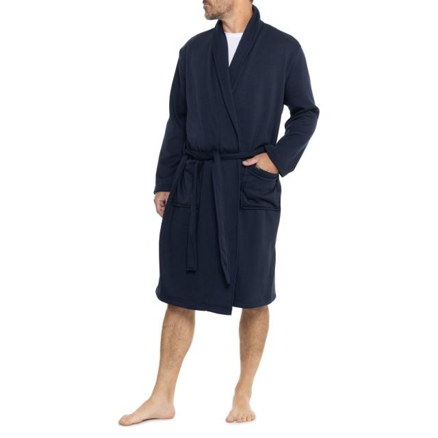 (取寄) エディーバウアー フォックス フリース ローブ Eddie Bauer Fox Fleece Robe  Navy