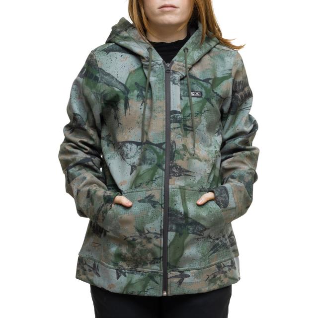 (取寄) ペラジック グランダー オープン シーズ ソフトシェル ジャケット Pelagic Grander Open Seas Softshell Jacket  Army Green