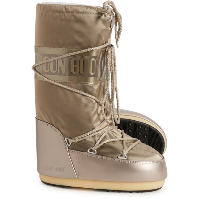(取寄) レディース アイコン グランス ブーツ MOON BOOTS women Icon Glance Boots (For Women)  001-Platinum