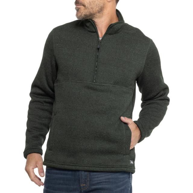 (取寄) エディーバウアー チャンネル セーター - ジップ ネック Eddie Bauer Channel Sweater - Zip Neck  H. Deep Forest