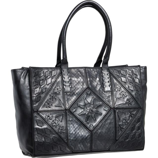 (取寄) ラッキーブランド ニタ トート バッグ - レザー Lucky Brand Nita Tote Bag - Leather Black