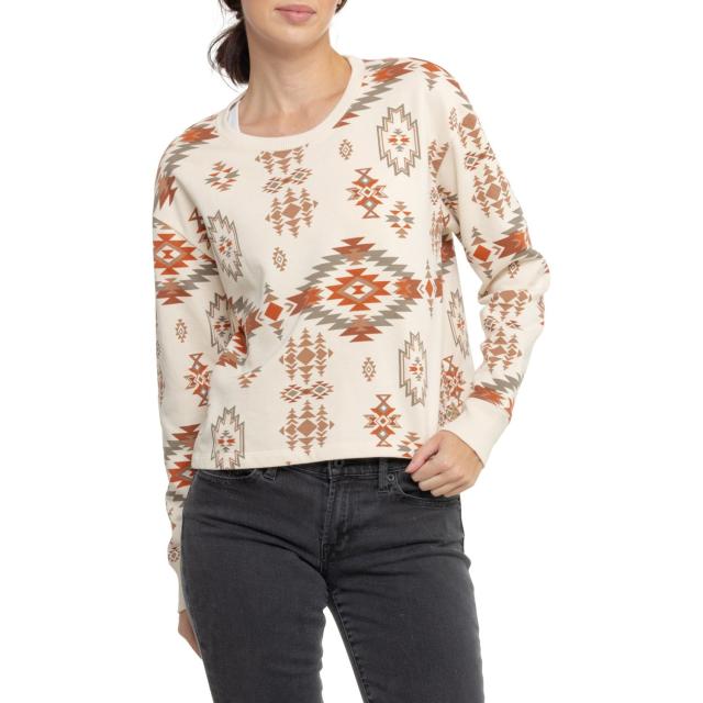 (取寄) ラッキーブランド プリンテッド セーター Lucky Brand Printed Sweater Cream Combo