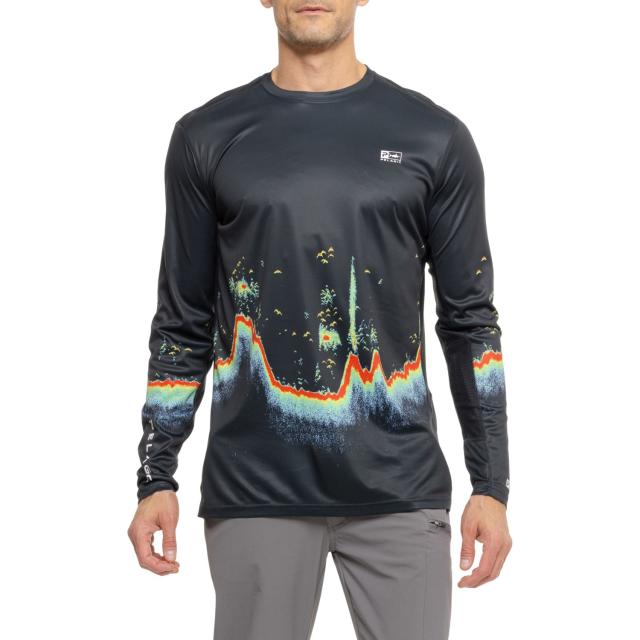 (取寄) ペラジック フーデット シャツ - Upf 50以上, ロング スリーブ Pelagic VaporTek Hooded Shirt - UPF 50+, Long Sleeve  Black