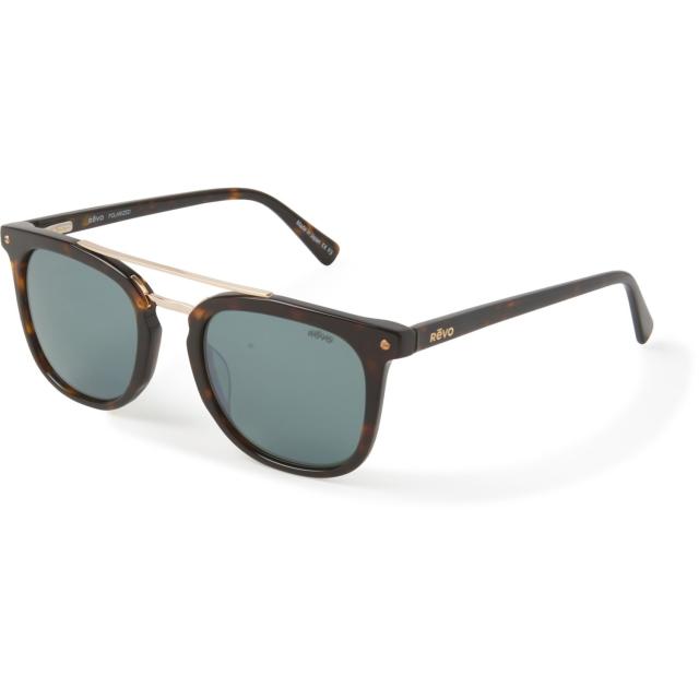(取寄) レボ アトラス サングラス - ポーラライズド グラス レンジズ Revo Atlas Sunglasses - Polarized Glass Lenses  Tortoise/Gold/Smoky Green