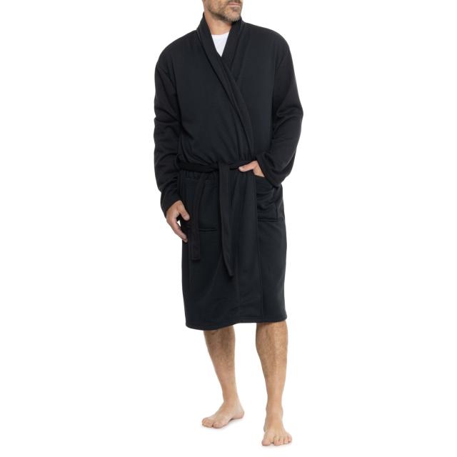(取寄) エディーバウアー フォックス フリース ローブ Eddie Bauer Fox Fleece Robe  Black