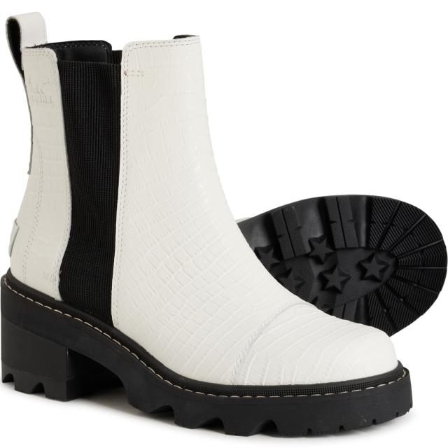 (取寄) ソレル レディース ジョアン ナウ チェルシー ブーツ Sorel women Joan Now Chelsea Boots (For Women) Sea Salt/ Black