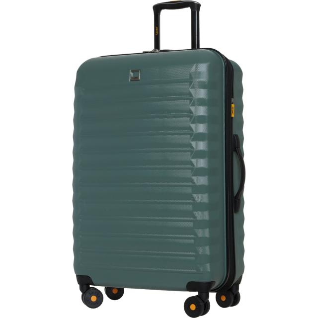 (取寄) 27インチ トレッドライト スピナー スーツケース - ハードサイド, エクスパンダブル, オリーブ Lucas 27” Treadlight Spinner Suitcase - Hardside, Expandable, Olive  Olive