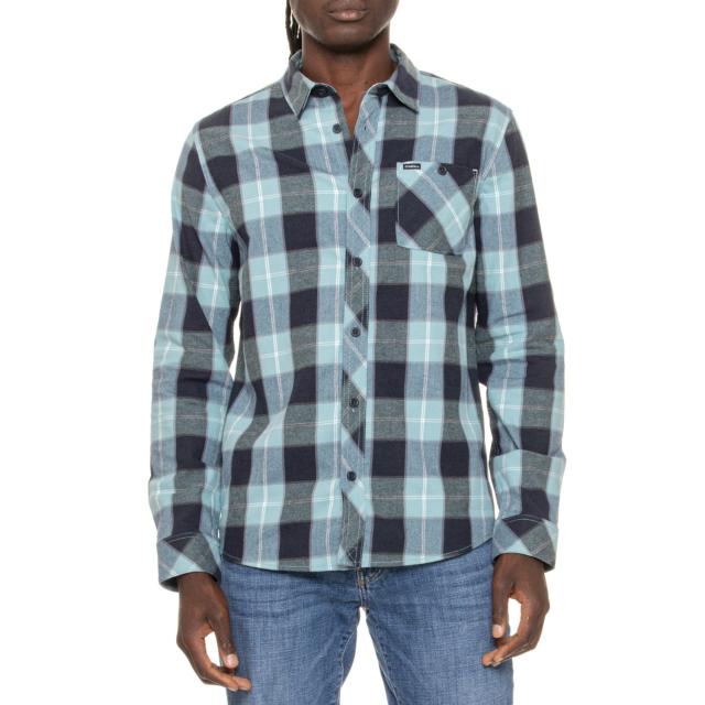 (取寄) オニール ポートランド ストレッチ フランネル シャツ - ロング スリーブ O'Neill Portland Stretch Flannel Shirt - Long Sleeve  Scrub Blue