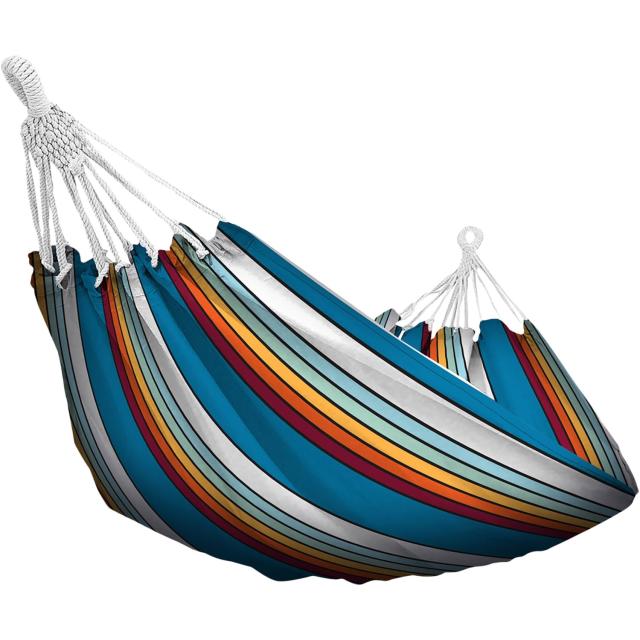(取寄) ハーレー リオ ブリーズ キャンバス ハンモック Hurley Rio Breeze Canvas Hammock  Blue/Green/Brown Stripe