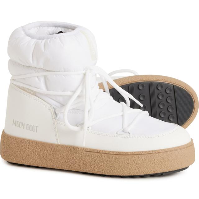 (取寄) レディース Lトラック ロウ ナイロン ウィンター ブーツ MOON BOOTS women LTrack Low Nylon Winter Boots (For Women)  002-White