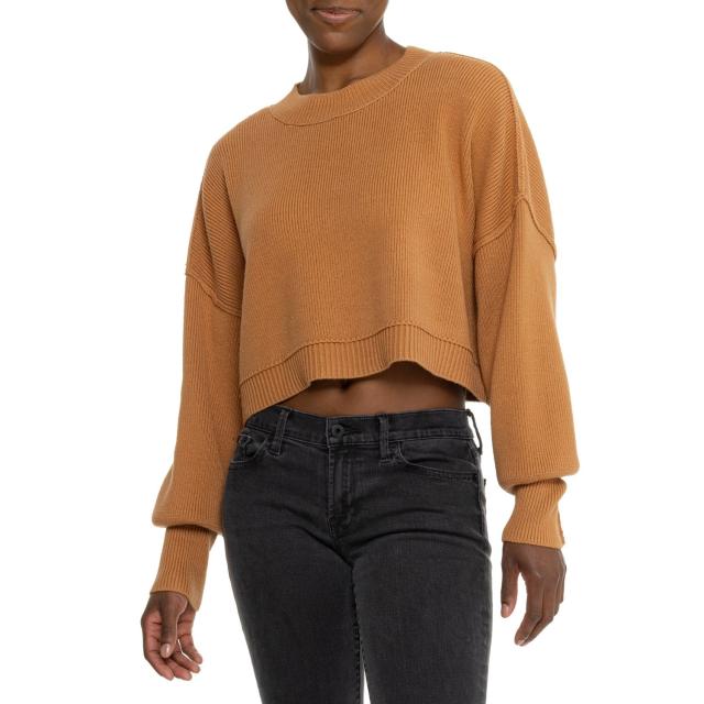 (取寄) フリーピープル イージー ストリート クロップ セーター Free People Easy Street Crop Sweater  Bran