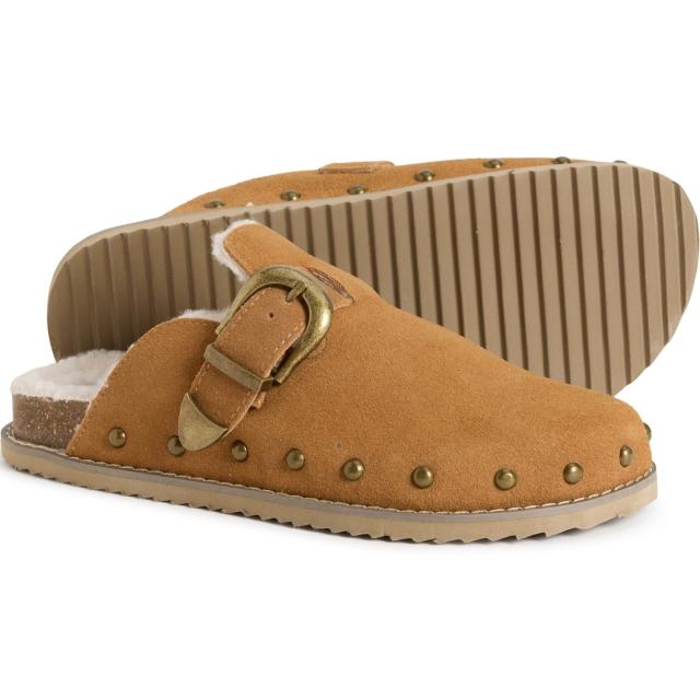 (取寄) クッションネア レディース ブロンコ フォー ファー-ラインド クロッグス Cushionaire women Bronco Faux Fur-Lined Clogs (For Women)  Chestnut