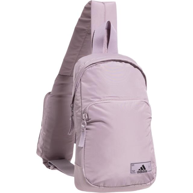 (取寄) アディダス エッセンシャル 2 スリング クロスボディ バッグ adidas Essentials 2 Sling Crossbody Bag  Preloved Fig Purple/Black