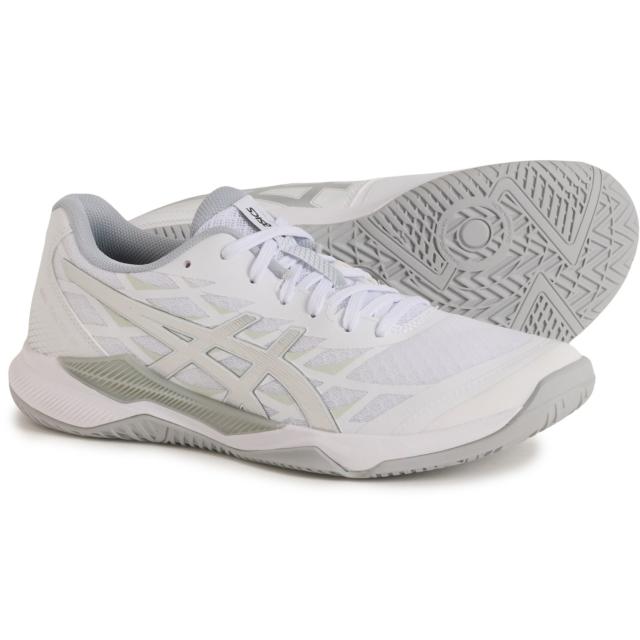 (取寄) アシックス レディース ゲル-タクティック 12 バレーボール シューズ ASICS women Gel-Tactic 12 Volleyball Shoes (For Women)  White/Pure Silver