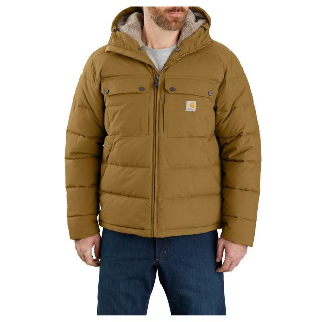 (取寄) カーハート 105474 ビッグ アンド トール モンタナ ルーズ フィット ジャケット - インサレーテッド Carhartt 105474 Big and Tall Montana Loose Fit Jacket - Insulated Oak Brown