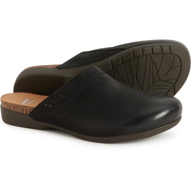 (取寄) ダンスコ レディース ロビー クロッグス Dansko women Robbie Clogs (For Women)  Black Burnished Nubuck