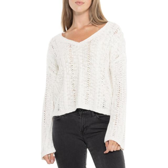 (取寄) ラッキーブランド テクスチャー V-ネック セーター Lucky Brand Textured V-Neck Sweater Tofu