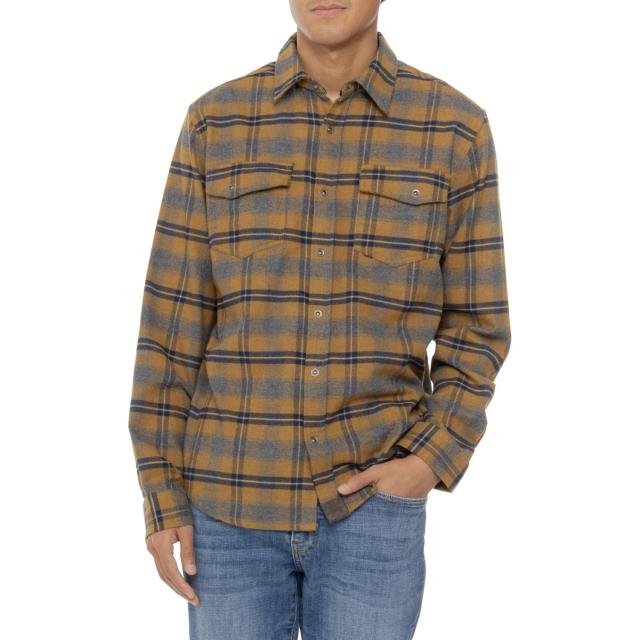(取寄) ダコタグリズリー ライリー スナップ フロント フランネル シャツ - ロング スリーブ Dakota Grizzly Riley Snap Front Flannel Shirt - Long Sleeve  Saddle