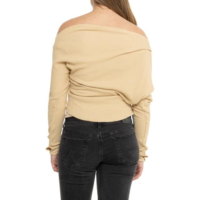 取寄) フリーピープル フジ サーマル オフ-ザ-ショルダー シャツ