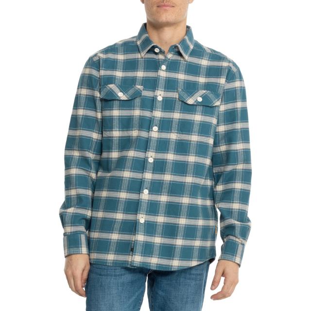 (取寄) クイックシルバー ウォーターマン サンダウナー フランネル シャツ - ロング スリーブ Quiksilver Waterman Sundowner Flannel Shirt - Long Sleeve  Indian Teal