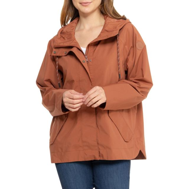 (取寄) ロレ パッカブル レイン ジャケット - ウォータープルーフ Lole Lachine Packable Rain Jacket - Waterproof  Rust