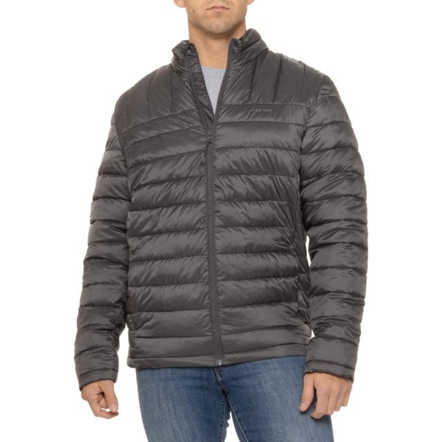 (取寄) ランズエンド パッカブル パファー ジャケット - インサレーテッド Lands' End Packable Puffer Jacket - Insulated Charcoal