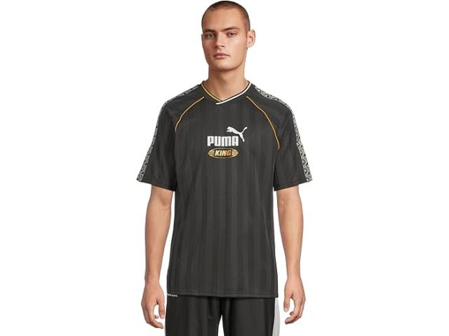 (取寄) プーマ メンズ キング リラックスド-フィット サッカー ジャージ PUMA men King Relaxed Soccer Jersey Puma Black