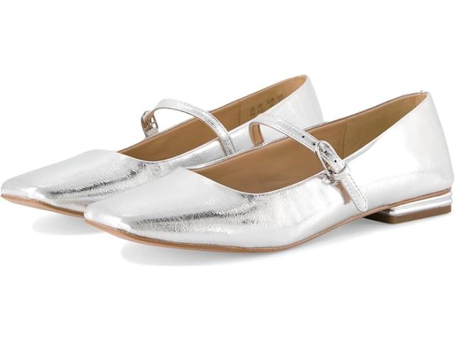 (取寄) フランコ サルト レディース ティンズリー メアリー ジーン フラッツ Franco Sarto women Tinsley Mary Jane Flats Silver llic