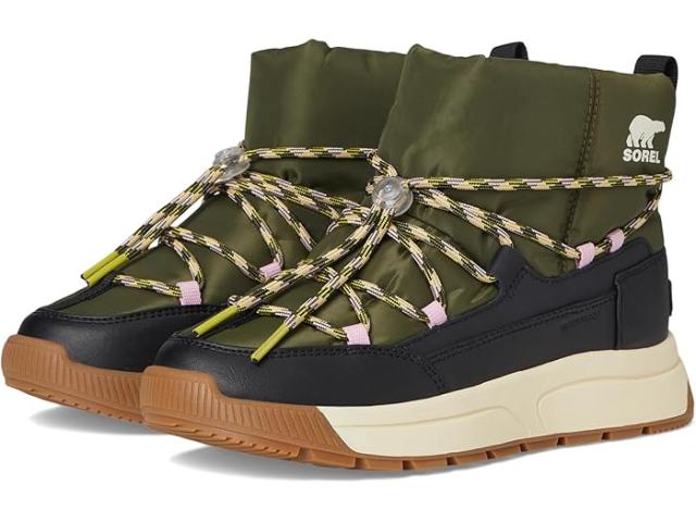 (取寄) ソレル レディース ホイットニー 3 スリッポン ウォータープルーフ SOREL women Whitney Iii Slip-on Waterproof Utility Green/Black