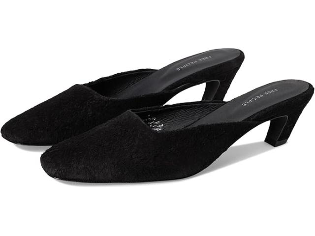 (取寄) フリーピープル レディース アベニュー ヒール Free People women Avenue Heels Black Hairy Suede