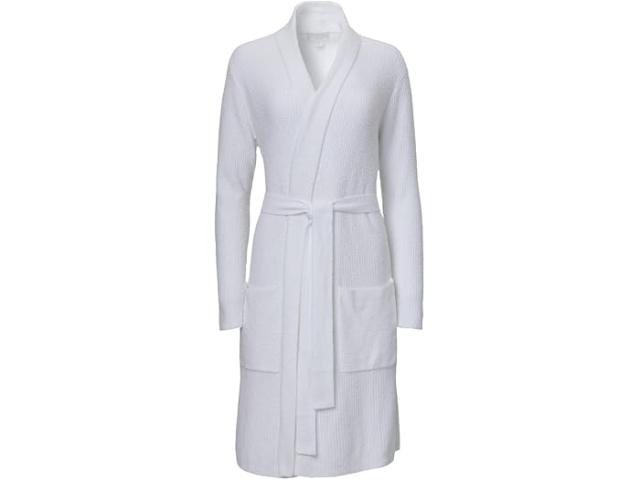 (取寄) ベアフットドリームス レディース コージシック ライト リブド ローブ Barefoot Dreams women CozyChic Lite Ribbed Robe Sea Salt