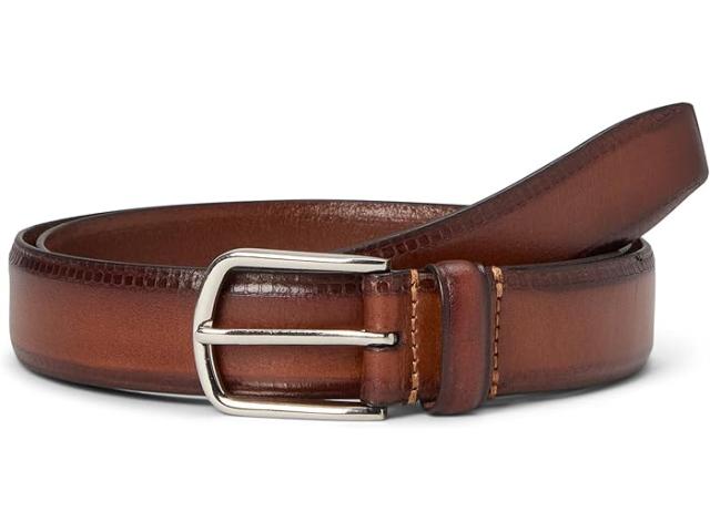 (取寄) ジョンストン&マーフィー メンズ エッジ エンボス レザー ベルト Johnston & Murphy men Edge Embossed Leather Belt Tan