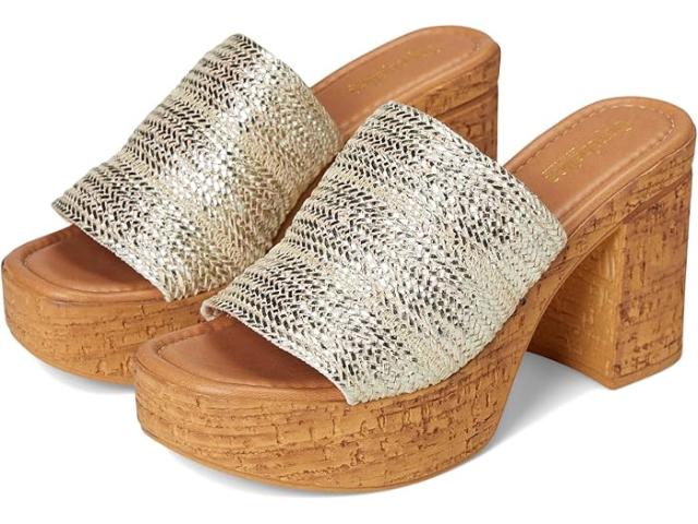 (取寄) セイシェル レディース アプローズ メタリック ウーブン サンダル Seychelles women Applause llic Woven Sandal Light Gold Polyurethane