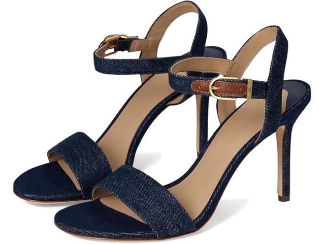 (取寄) ローレン ラルフローレン レディース グウェン デニム サンダル Lauren Ralph Lauren women Gwen Denim Sandals Vayra Wash