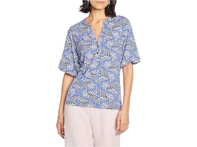 (取寄) ニックゾー レディース ピティート オーシャン ジュエル トップ NIC+ZOE women Petite Ocean Jewel Top Blue Multi