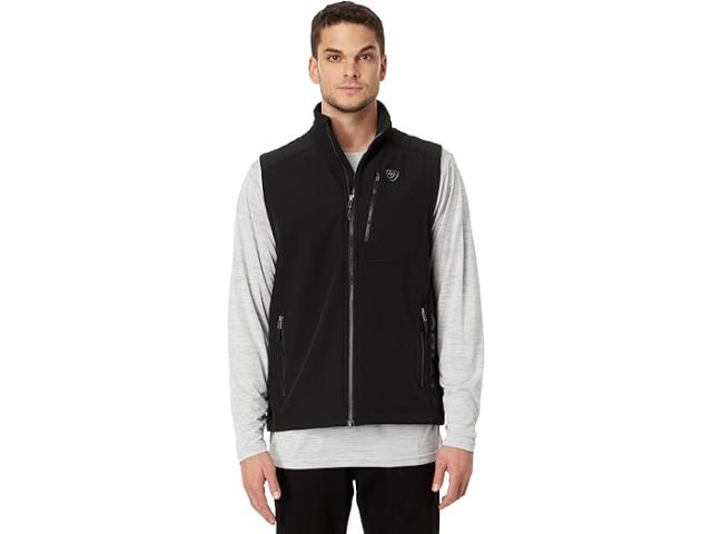 (取寄) アリアット メンズ ロゴ 2.0 パトリオット ソフトシェル ベスト Ariat men Logo 2.0 Patriot Softshell Vest Black